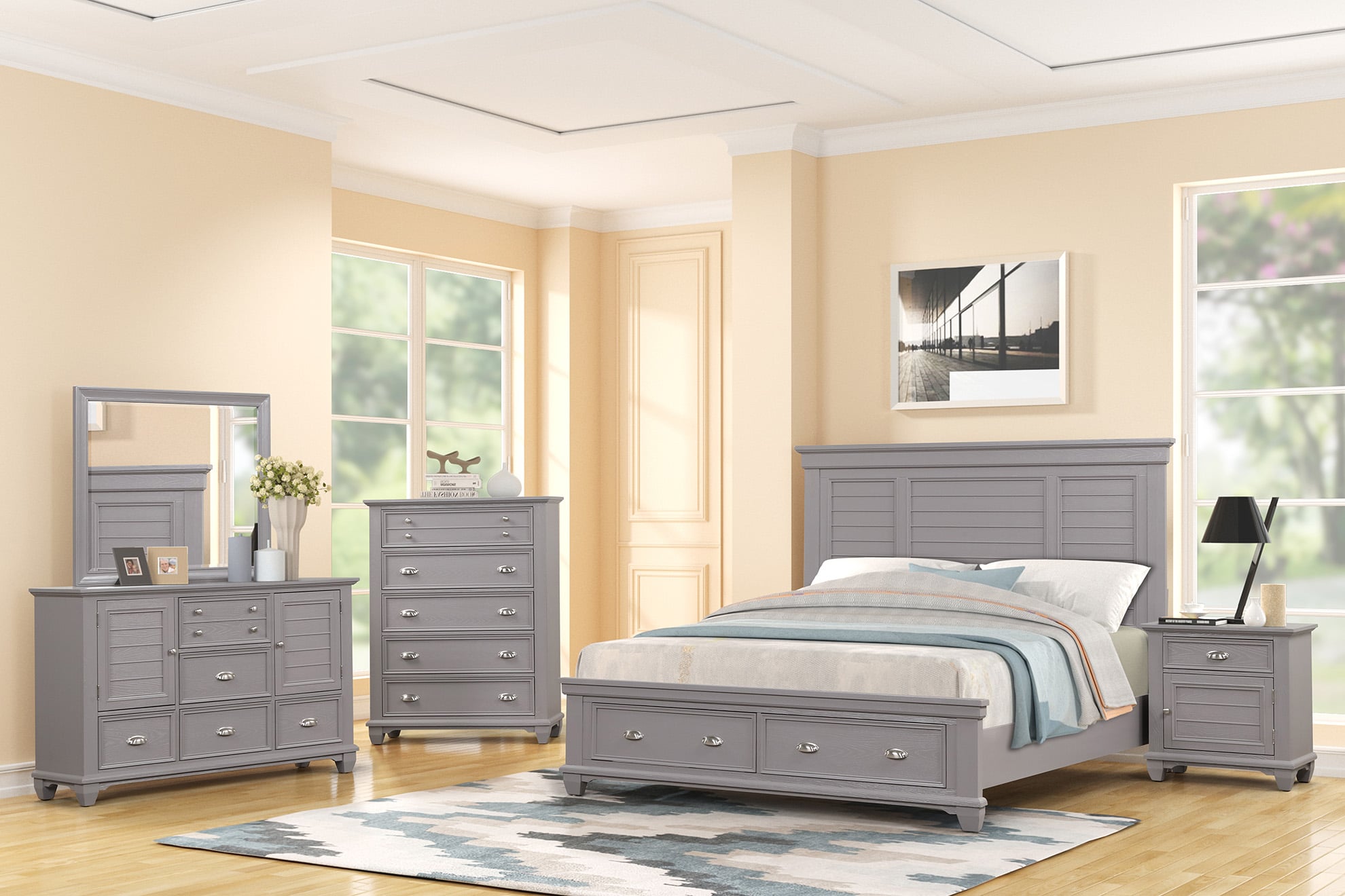Jamestown Gray Bedroom Collection - New Classic Furniture