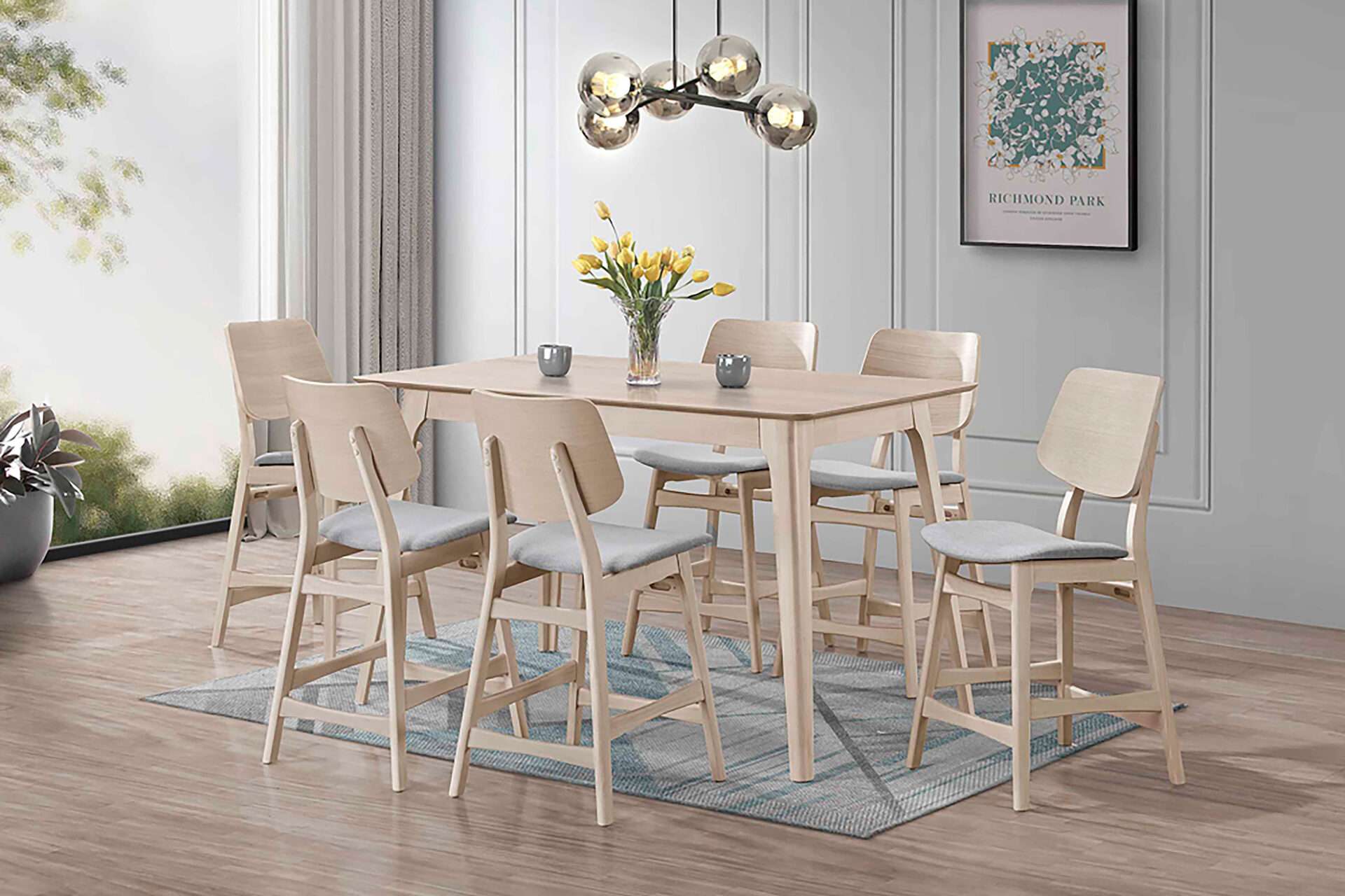 Oscar White Ash Dining Collection New Classic Furniture