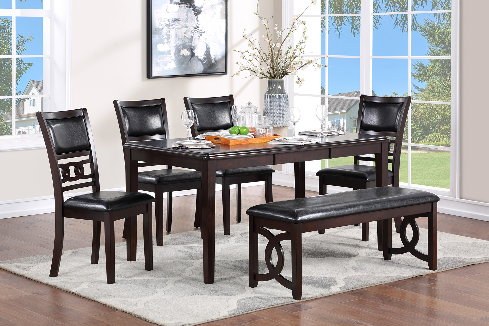 Gia Ebony Dining Collection - New Classic Furniture