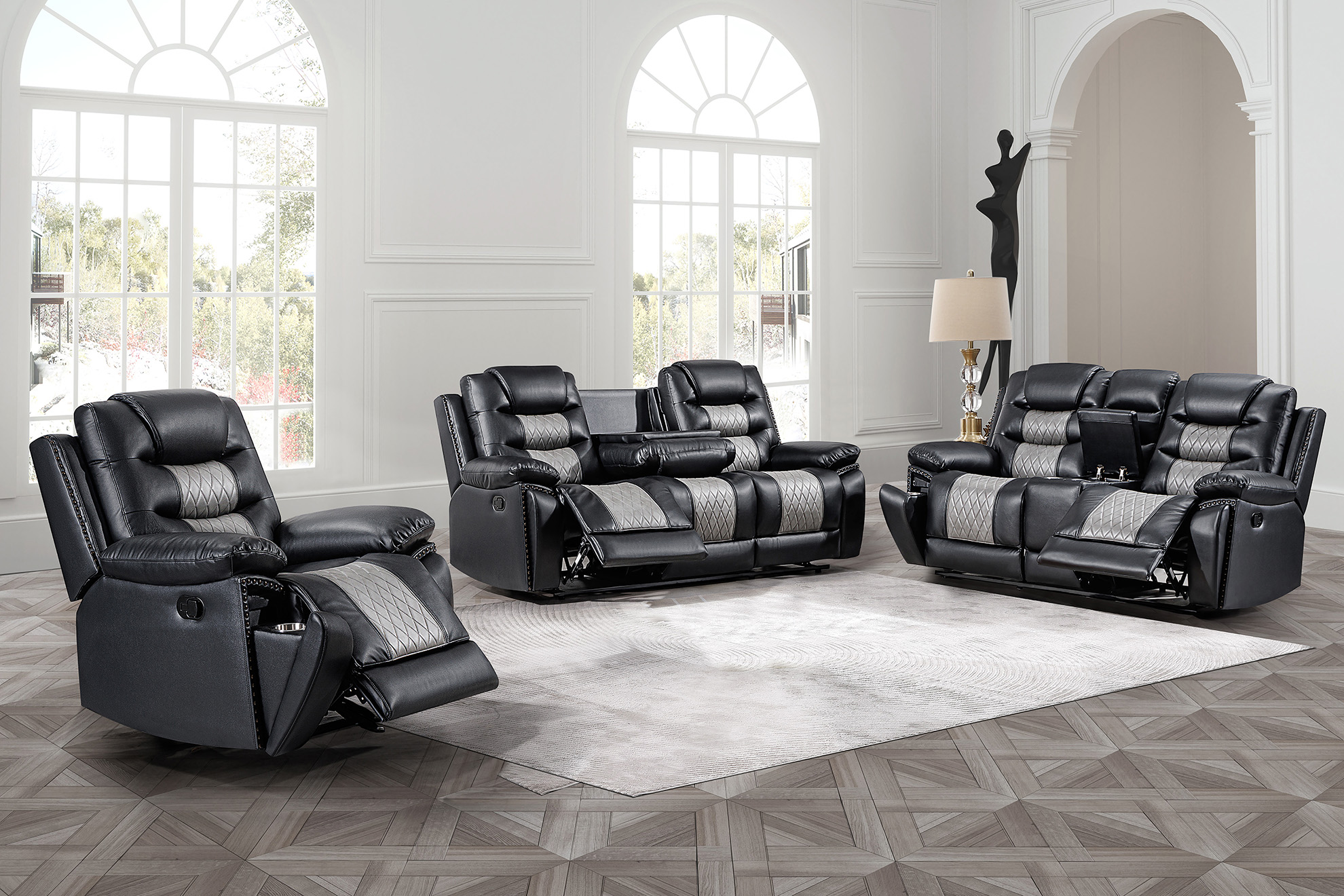 Nikko Black Motion Collection - New Classic Furniture